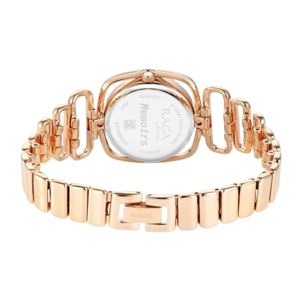 Titan Raga Memoirs Quartz Analog Mother of Pearl Dial With Rose Gold ...