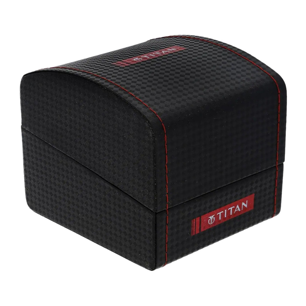 Titan Quartz Analog Champagne Dial Golden Stainless Steel Strap Oval ...