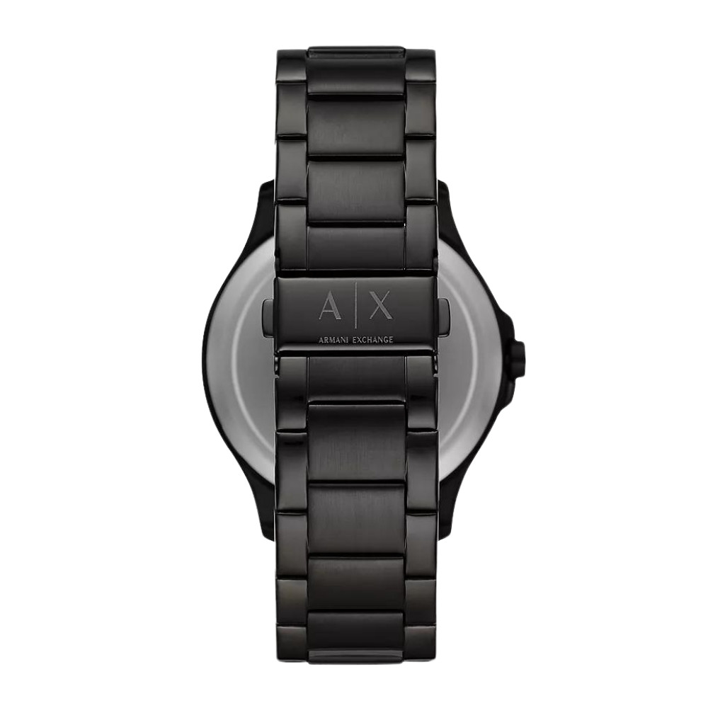 Armani Exchange Three-Hand Date Black Stainless Steel Watch AX2413