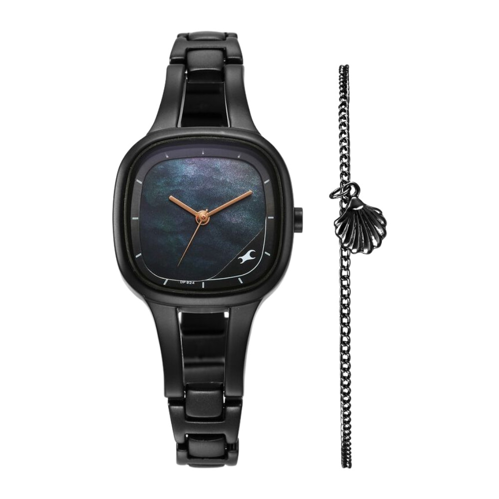 Fastrack Pulse Quartz Analog Mother Of Pearl Dial Metal Strap Watch for ...